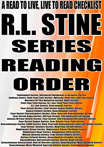 R.L. STINE: SERIES READING ORDER: A READ TO LIVE, LIVE TO READ ...